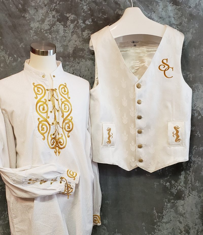 Embroidery - Vests - Santa Wade Embroidered Shirts for Santa